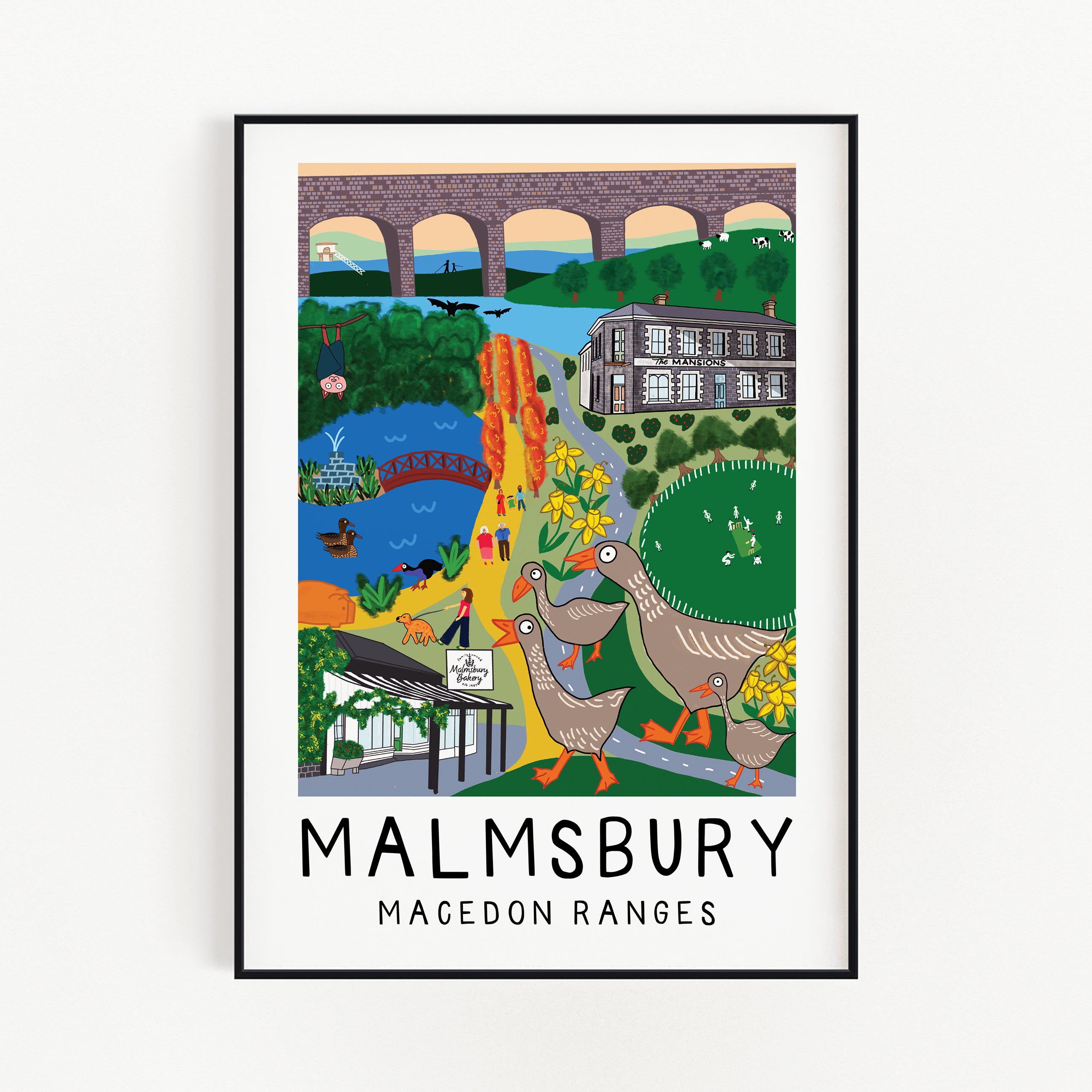 Malmsbury - Macedon Ranges Art Series - Wall Art Print – Elise Gow Designs