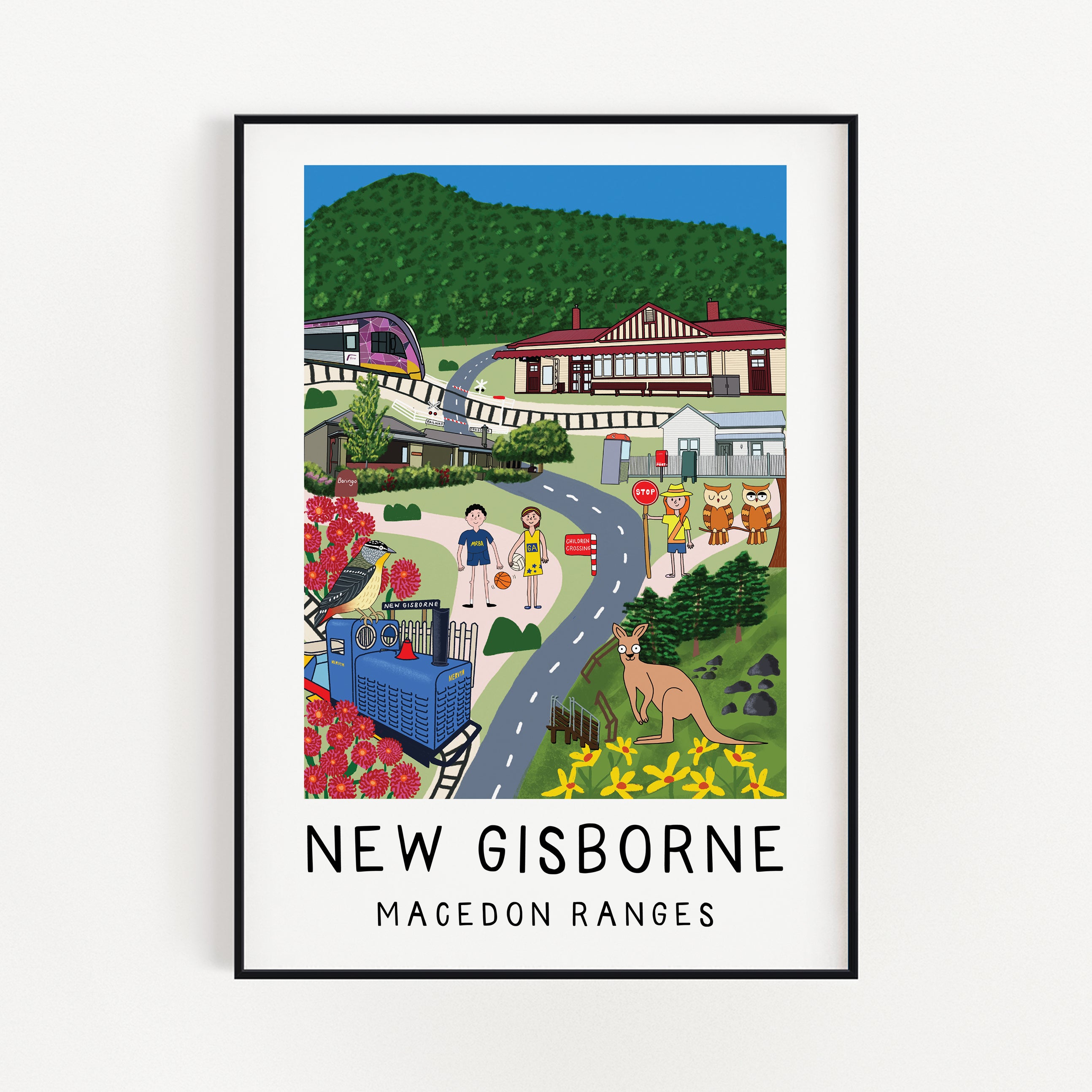 New Gisborne - Macedon Ranges Art Series - Wall Art Print – Elise Gow ...